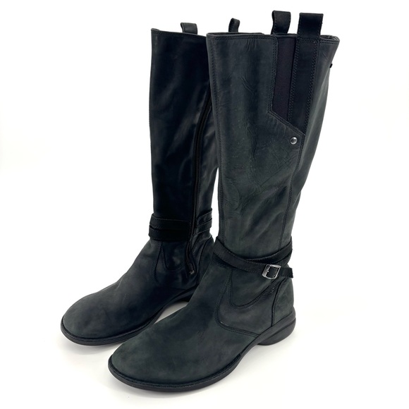 Merrell | Shoes | Merrell Captiva Strap Waterproof Black Leather Tall ...